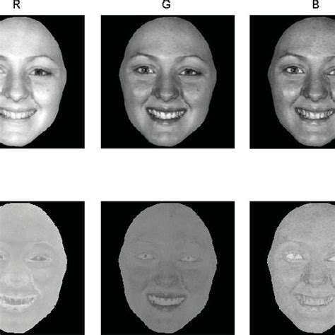 Facial Expression Images A The Original Color Components And B The