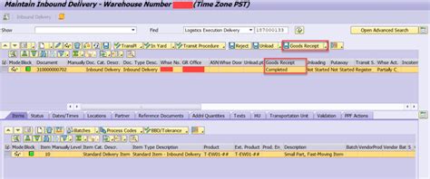 Delayed Delivery Update For EWM Inbound Deliveries MDP Group