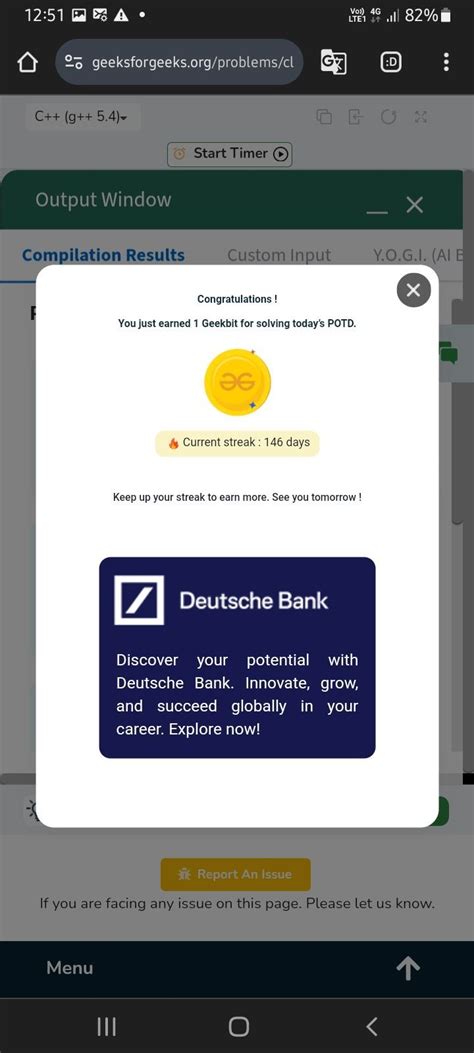 swetha m on linkedin deutschebank geeksforgeeks geekstreak2024 geekstreak2024…