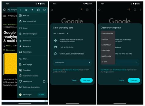 Chrome Getting New Clear Browsing Data Shortcut On Android Sammy Fans
