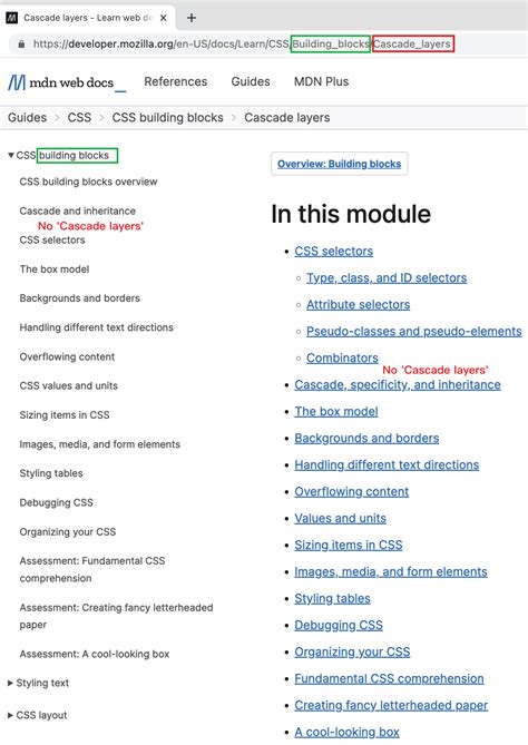 an article doesn t appear in the table of contents of css tutorial · issue 23538 · mdn content