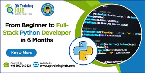Beginner To Full Stack Python Developer Qa Training Hub