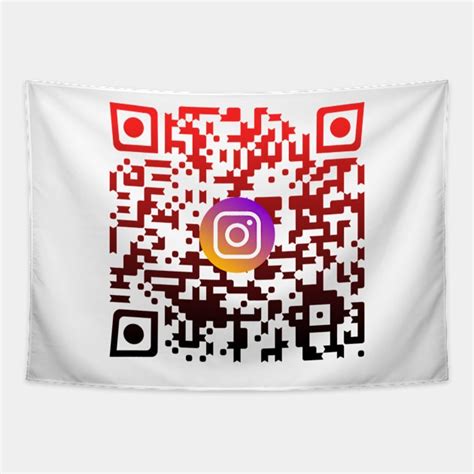 Cr7 Qr Code Cristiano Ronaldo Fan Instagram Profile Cristiano Ronaldo Qr Code Tapestry