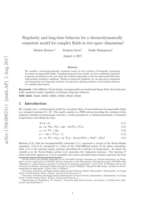 Pdf Regularity And Long Time Behavior For A Thermodynamically Consistent Model For Complex
