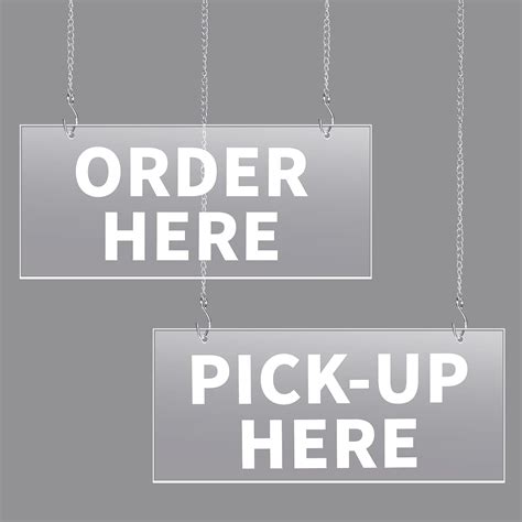 Tiangrid Order Here And Pick Up Here Sign Acrylic 2 Pcs 13
