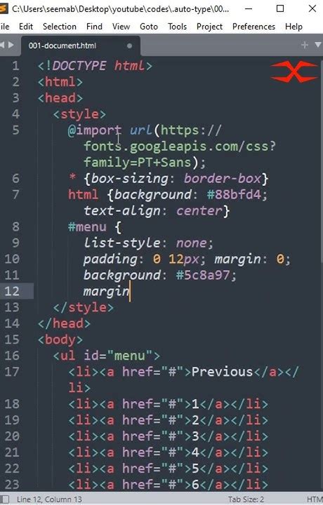 Pagination Design Html Css Youtube