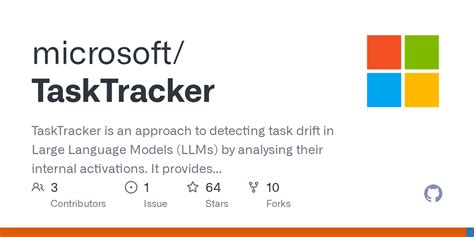 Github Microsofttasktracker Tasktracker Is An Approach To Detecting Task Drift In Large