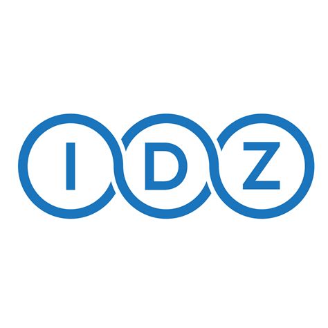Idz Letter Logo Design On White Background Idz Creative Initials Letter Logo Concept Idz