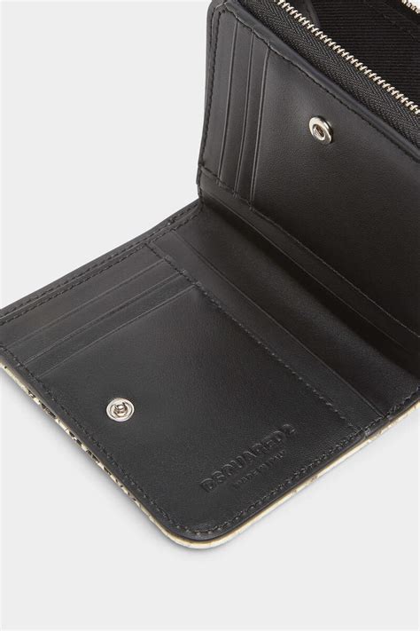 Python Gothic Dsquared2 Leather Zip Wallet