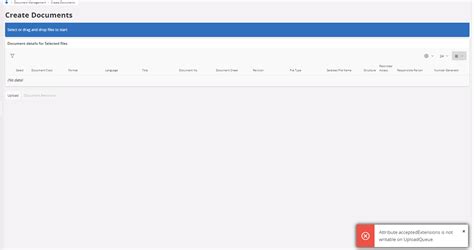 ifs cloud document management window create documents error ifs