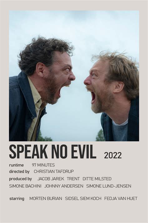 Speak No Evil Movie Poster Do No Evil Speak No Evil 2024 Speak No