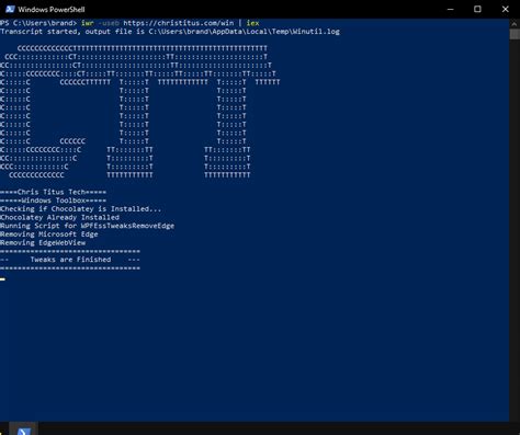 Error Attempting To Uninstall Microsoft Edge · Issue 727 · Christitustechwinutil · Github