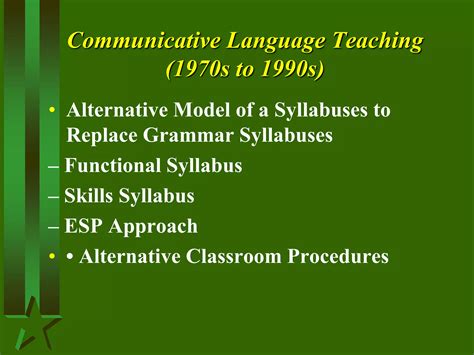 Communicative Language Teaching Principles Of Language Teaching Ppt