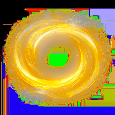 Golden Glowing Light Effect Golden Powder Vortex Rotation Pattern