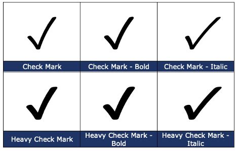 Insert Tick In Word Wisewhite