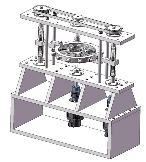 E0709 菠萝去皮机三维SW2016带参 SOLIDWORKS 2016 模型图纸下载 懒石网