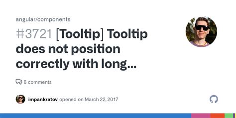 Tooltip Tooltip Does Not Position Correctly With Long Message Issue Angular
