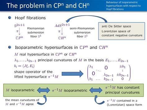 Ppt On Isoparametric Hypersurfaces In Complex Hyperbolic Spaces Powerpoint Presentation Id