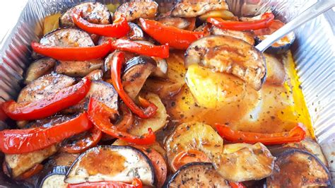 Вкусные овощи в духовке Запеченные овощи в сладком соусе Баклажаны в духовке Постные рецепты