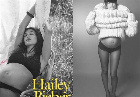 저스틴 비버♥ 헤일리 속옷만 입고 만삭 화보 [할리웃통신]