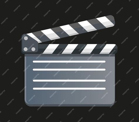 클래퍼보드 클리파트 필름 슬레이트 일러스트레이션 프리미엄 벡터
