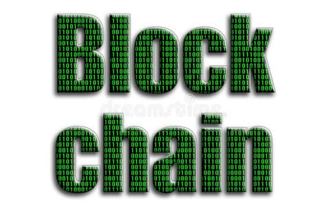 Block Chain The Inscription Has A Texture Of The Photography Which