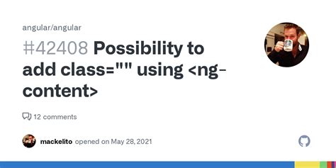 Possibility To Add Class Using · Issue 42408 · Angularangular · Github