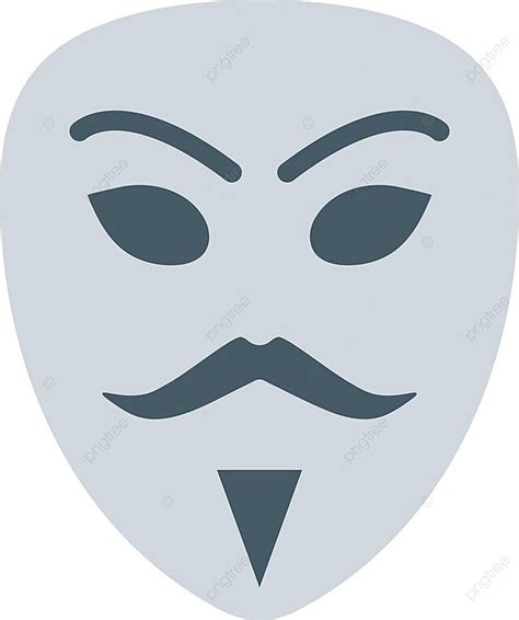 Hacker Mask Icon Vector Image Symbol Unknown Outline Vector Symbol