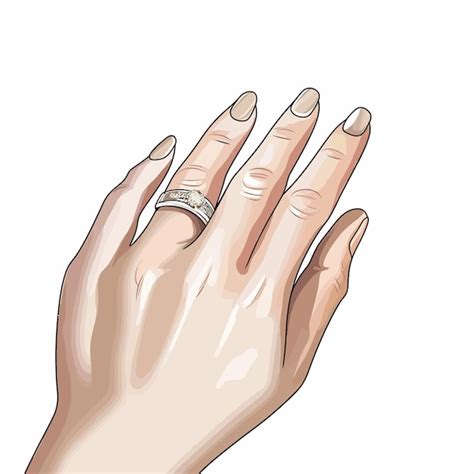 Premium Vector Weddingringonwomanfinger