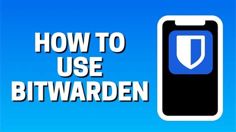 How To Use Bitwarden On Android IPhone YouTube