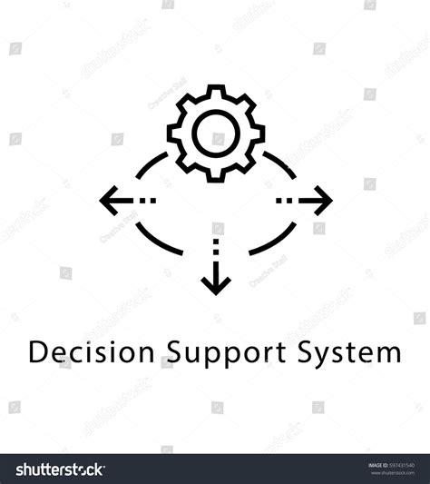 Decision Support System Vector Line Icon Stock Vector Royalty Free 597431540 Shutterstock