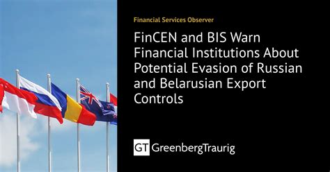 Fincen And Bis Warn Financial Institutions About Potential Evasion Of