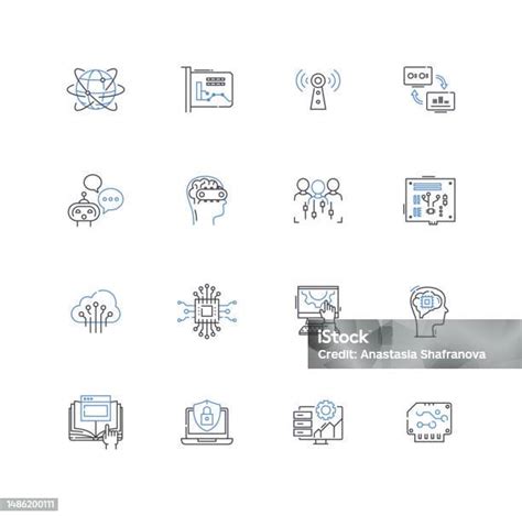 Wunderkinds 라인 아이콘 컬렉션입니다 천재 신동 재능 젊은 성취자 현상 미래 벡터 및 선형 그림 야망 광채 서번트 개요 표지판 세트 Sierra Canyon