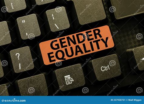 Inspiration Showing Sign Gender Equality Business Idea Access To Same Privilege Given To Both