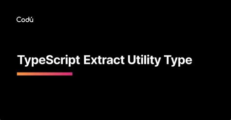 Niall Maher On Linkedin Typescript Extract Utility Type