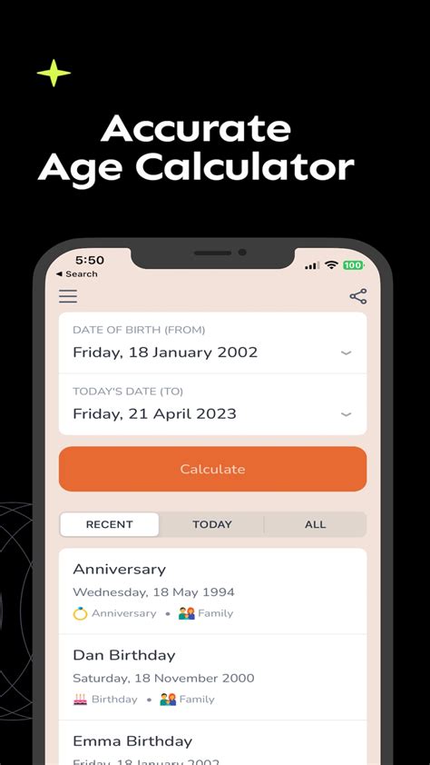 age calculator date of birth para iphone download