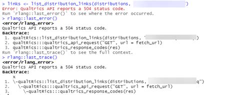 implement standard error handling for qualtrics api errors · issue 217