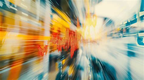 Abstract Visualization Of Stock Market Volatility With Jagged Colorful Lines And Dynamic