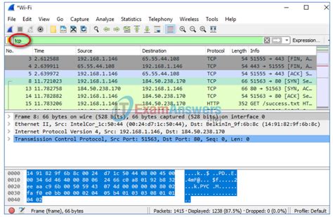 9 2 1 6 Lab Using Wireshark To Observe The Tcp 3 Way Handshake Answers
