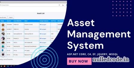 Asset Management System With Barcode ASP NET Core EF Core NET