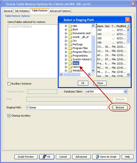 Advanced Oracle Idataagent Restore