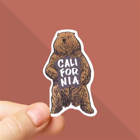 California Sticker California Bear Decal Cali Ts Cali Stickers