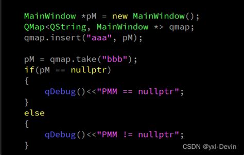 Qmap Take函数 未找到 返回值是否为null Csdn博客
