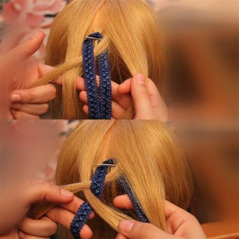 How To Diy Checkerboard Braid Hairstyle With Ribbon