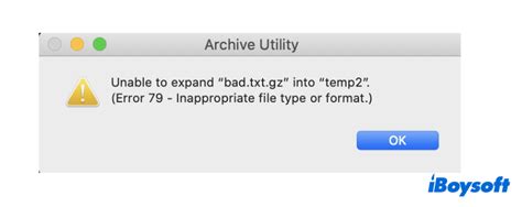 Unable To Expand Zip On Mac Error 1 Or 79 How To Fix