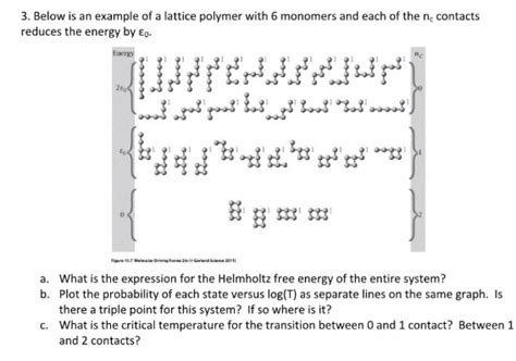 Below Is An Example Of A Lattice Polymer With 6