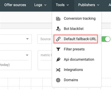 Default Fallback Url Documents Redtrack