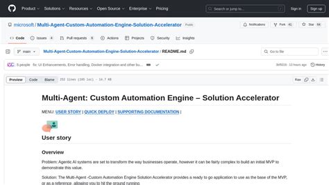 Github Multi Agent Custom Automation Engine Solution Accelerator Featuresalternatives
