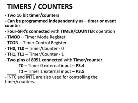 Timer And Counter In 8051 Microcontroller Pdf