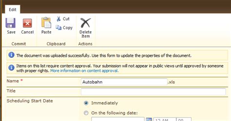 Sharepoint Knowledge Share Sharepoint 2010 Item Scheduling